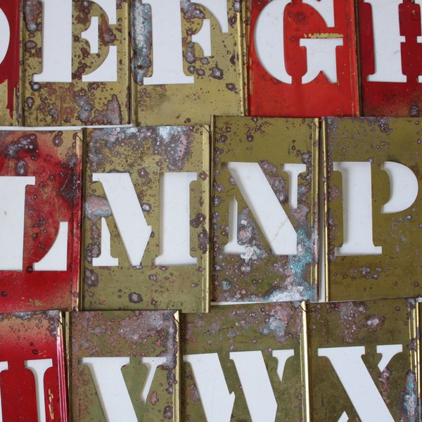 Standing Brass Letters - Etsy