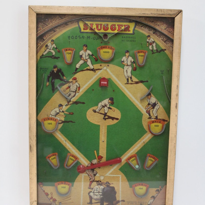 Vintage Baseball Pinball - Etsy