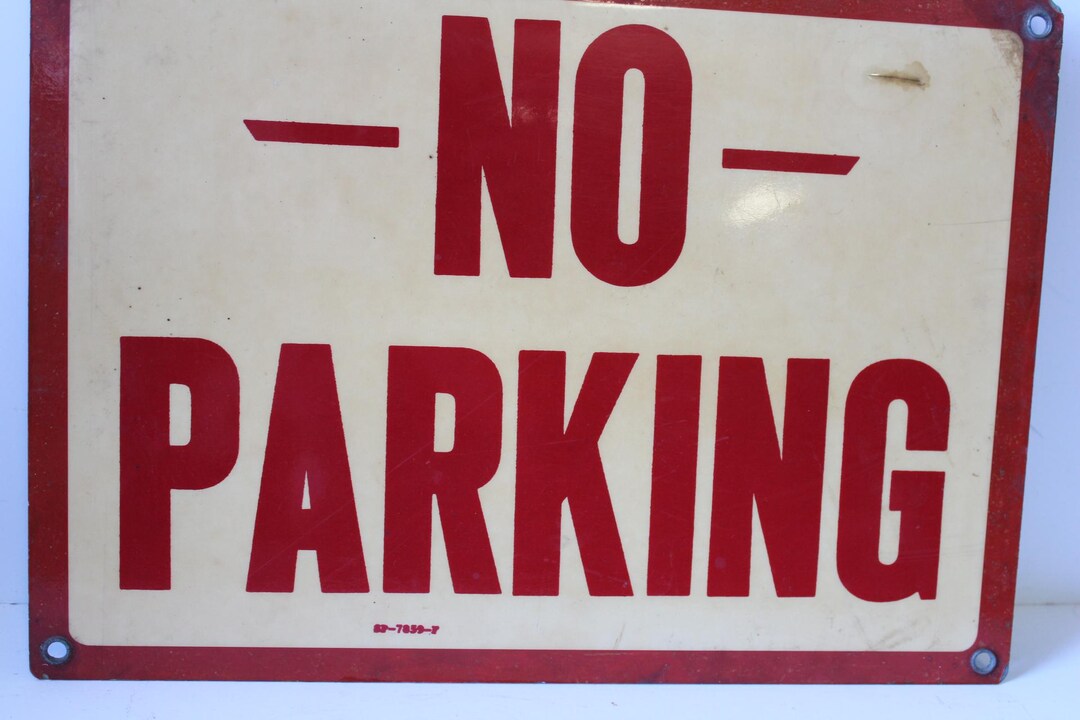 Vintage Sign no Parking Lot Spot Apartment Work Industrial Signage - Etsy