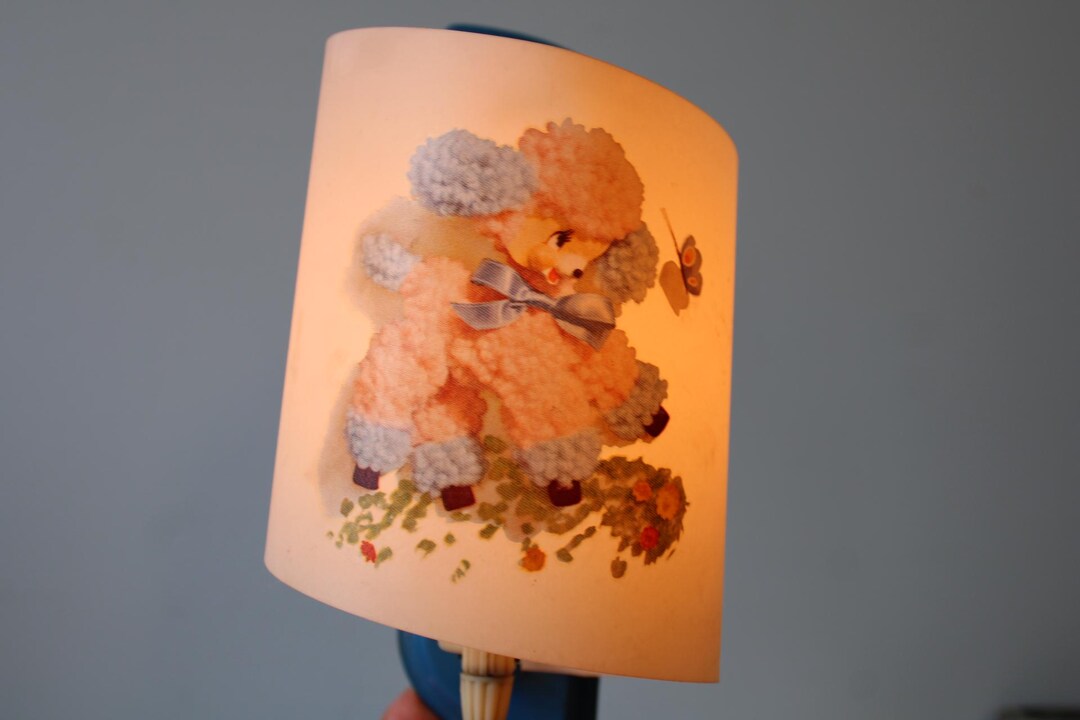 Vintage Child's Light Sconce Little Lamb Night Light Kids Nursery Baby ...