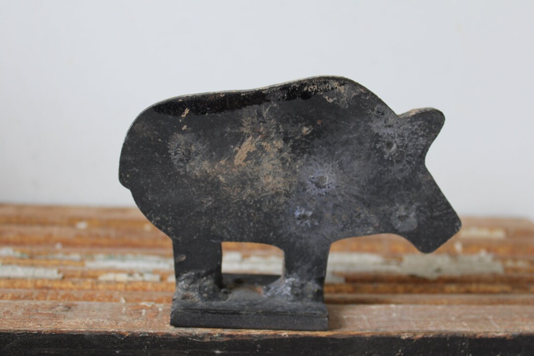 Vintage Iron Boar Hog Pig Target Carnival Shooting Gallery - Etsy
