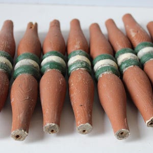 Nine Vintage Wood Spindles Balusters Short Architectural Salvage ...