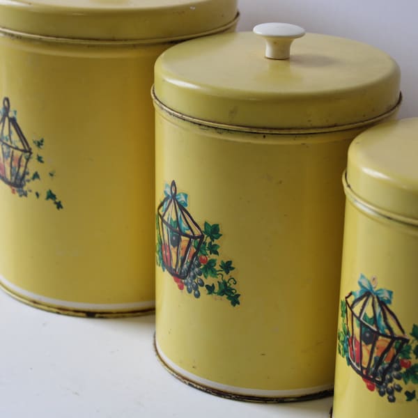 Vintage Canister Set - Etsy