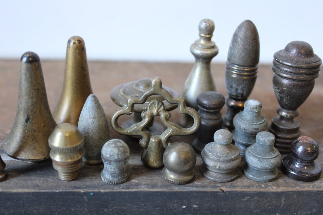 Lot Vintage Antique Finials End Caps Chandelier Lighting Junk Salvage ...
