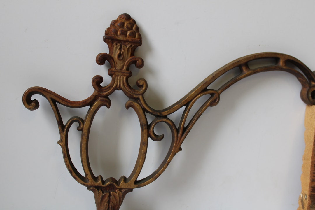 Vintage Bridge Lamp Arm Floor Light Cast Iron Victorian Urn Fruit ...