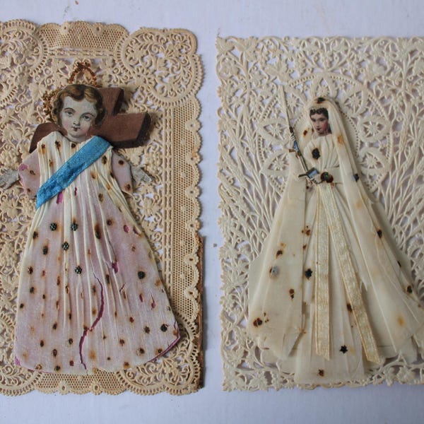 Lace Holy Card - Etsy