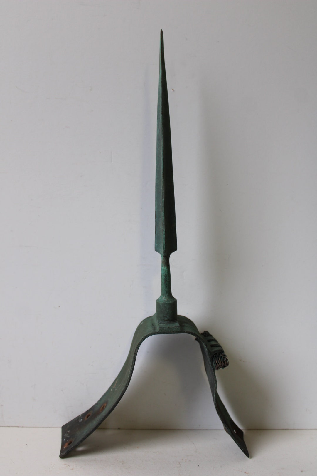 Antique Lightning Rod Copper Finial Spear Topper Architectural Salvage ...