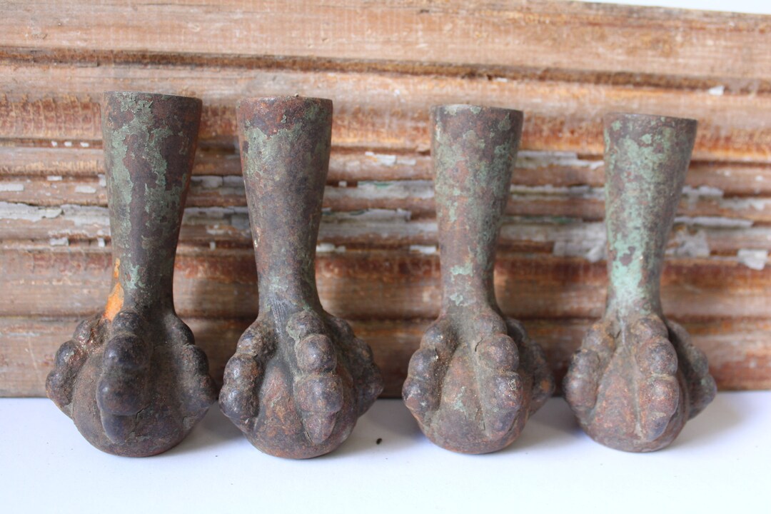 4 Antique Claw Feet Legs Restoration Hardware Architectural Salvage ...
