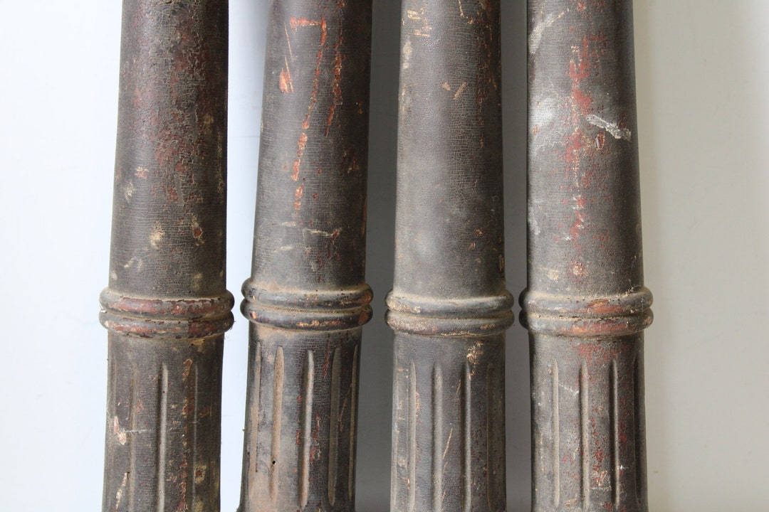 Four Antique Wood Posts Architectural Salvage Supplies Spindles ...
