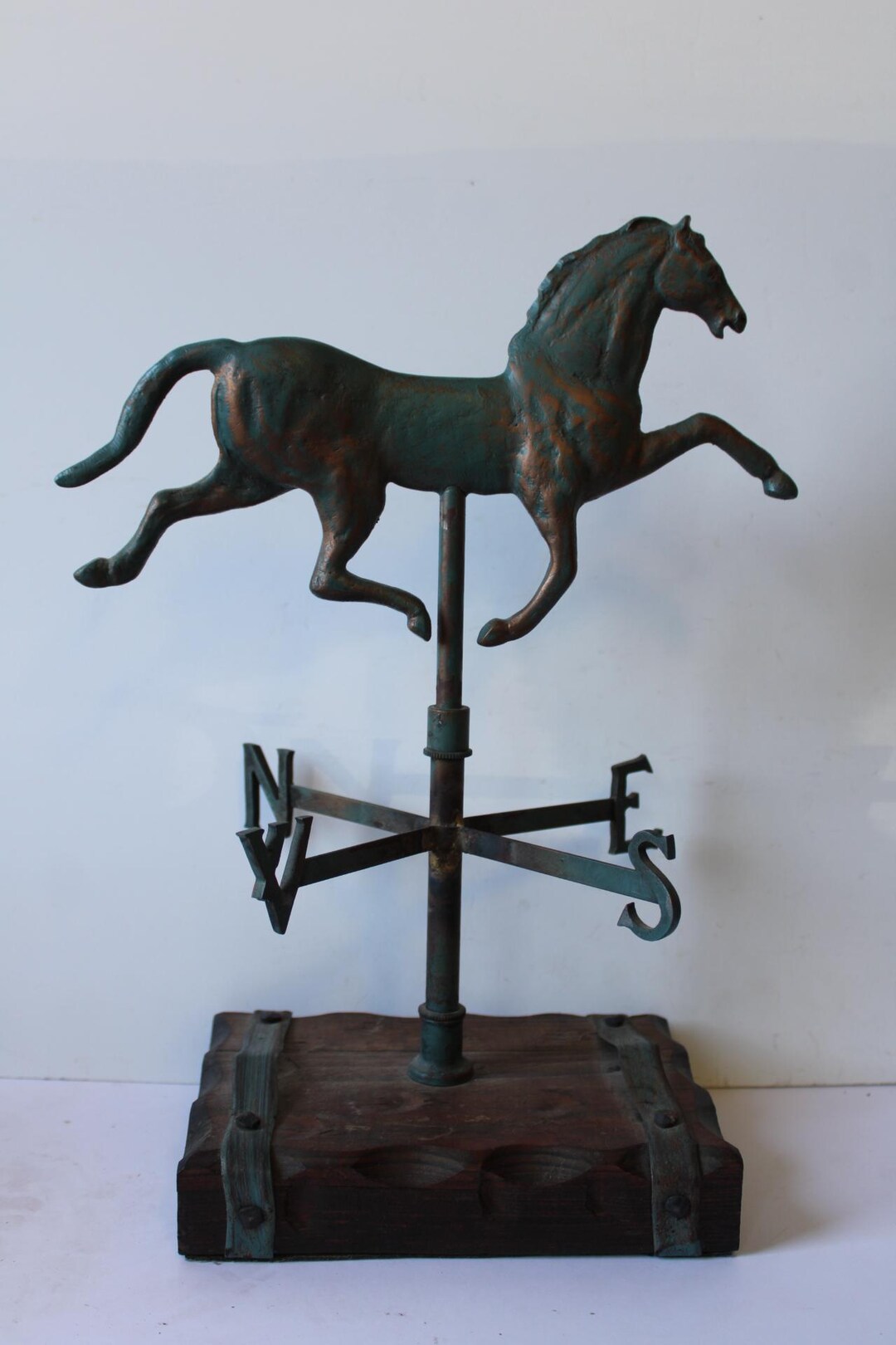 Vintage Horse Weathervane Standing Weather Vane Home Garden Directional ...