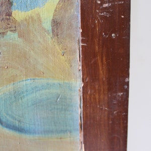 Vintage Framed Mixed Media Art Painting Barber Shop Quartet on Wood ...