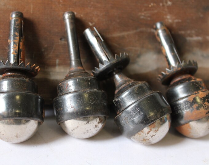 4 Vintage Casters Acme Rolling Ball Feet Furniture Restoration Hardware ...