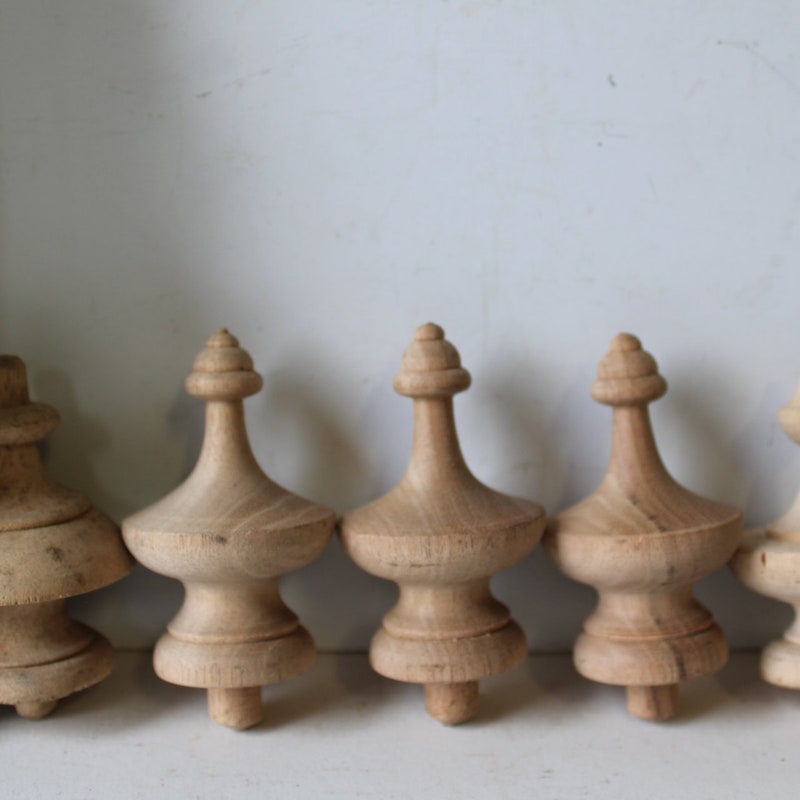 Wood Finials - Etsy