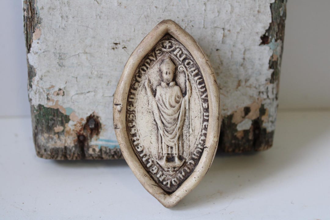 Vintage Wax Seal "bishop of Durham" Old World Medallion Religious - Etsy