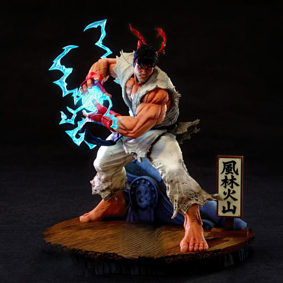 Street Fighter Warrior STL | Ryu-inspired 3D Printable Fighter Model ...