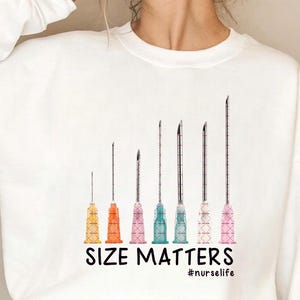 Nurse Syringe Needle, Sizes Matter PNG, Nursing Sublimation Design ...