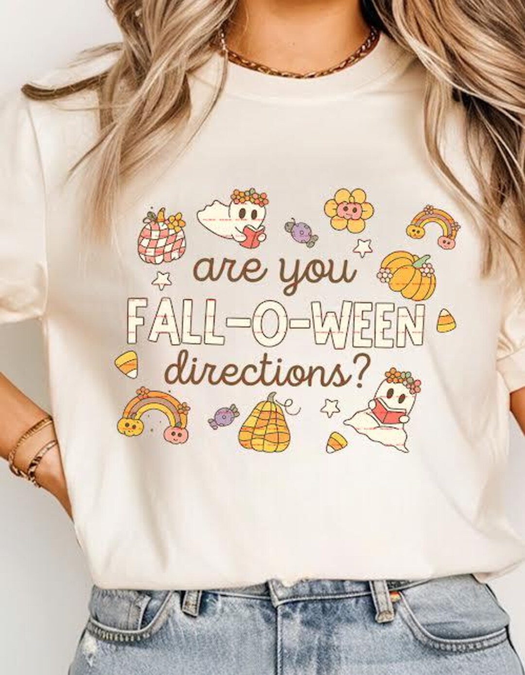 Cute Fall-o-ween PNG File, Funny Ghost Halloween Sublimation Design ...