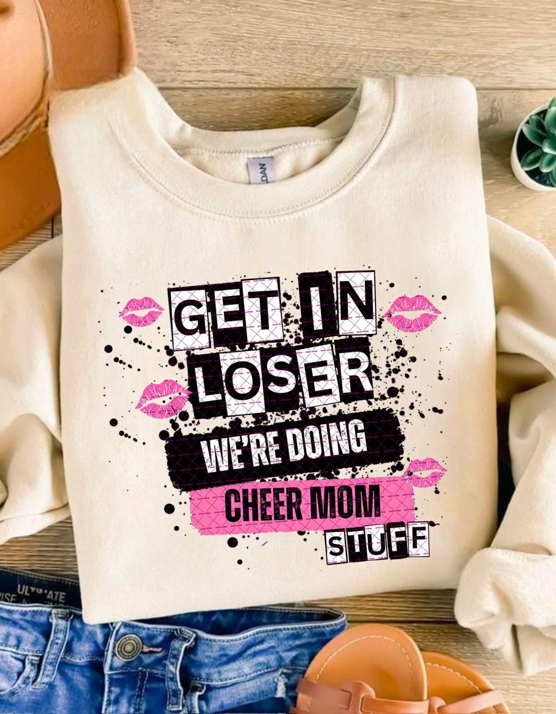 Get in Loser We're Doing Cheer Mom Stuff PNG, Cheerleading Mom Shirt ...