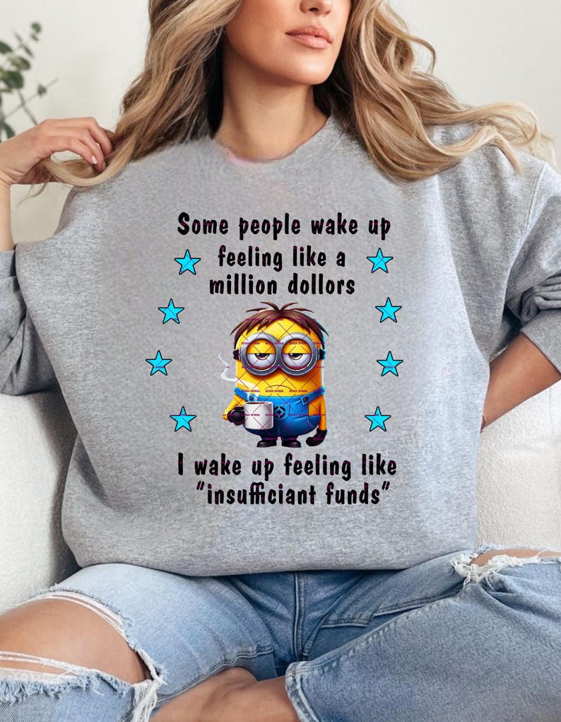 Tired Minion Coffee Png, Sleepy Cartoon Character PNG, Funny Morning ...