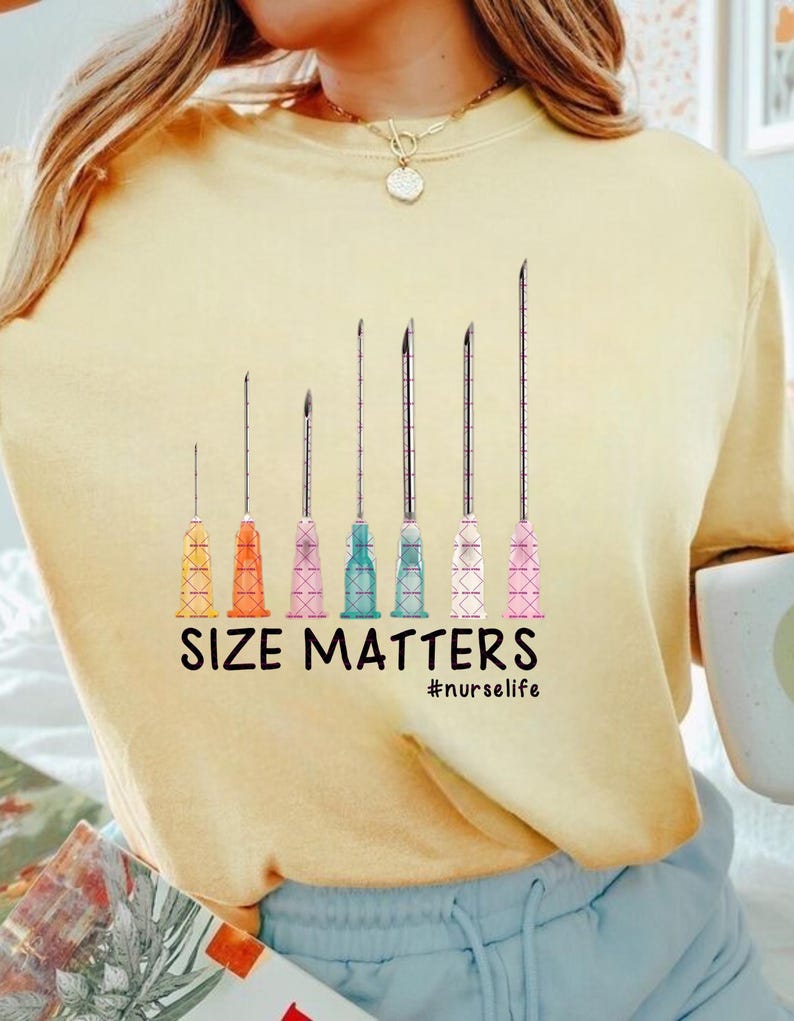 Nurse Syringe Needle, Sizes Matter PNG, Nursing Sublimation Design ...