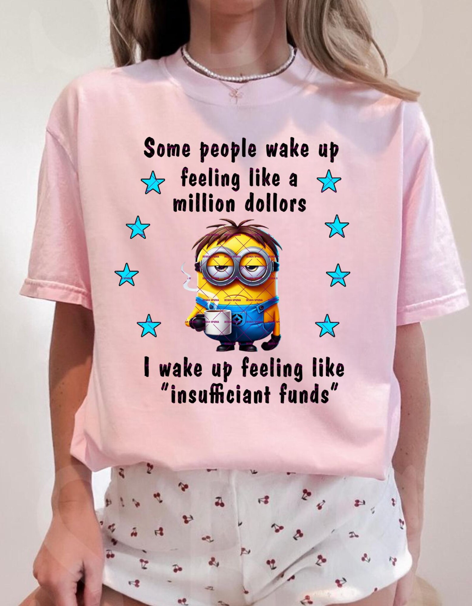 Tired Minion Coffee Png, Sleepy Cartoon Character PNG, Funny Morning ...