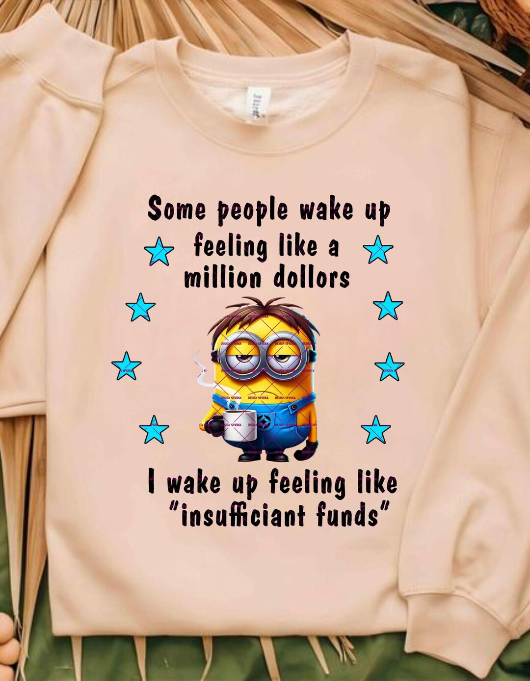 Tired Minion Coffee Png, Sleepy Cartoon Character PNG, Funny Morning ...