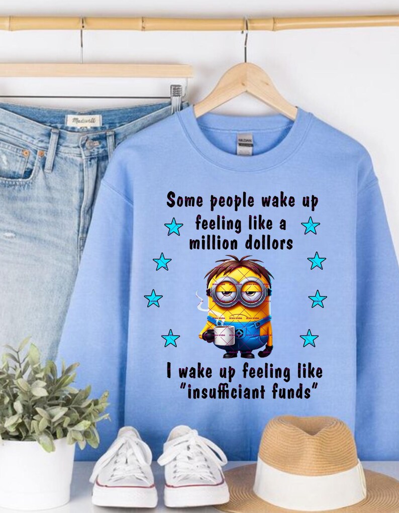 Tired Minion Coffee Png, Sleepy Cartoon Character PNG, Funny Morning ...