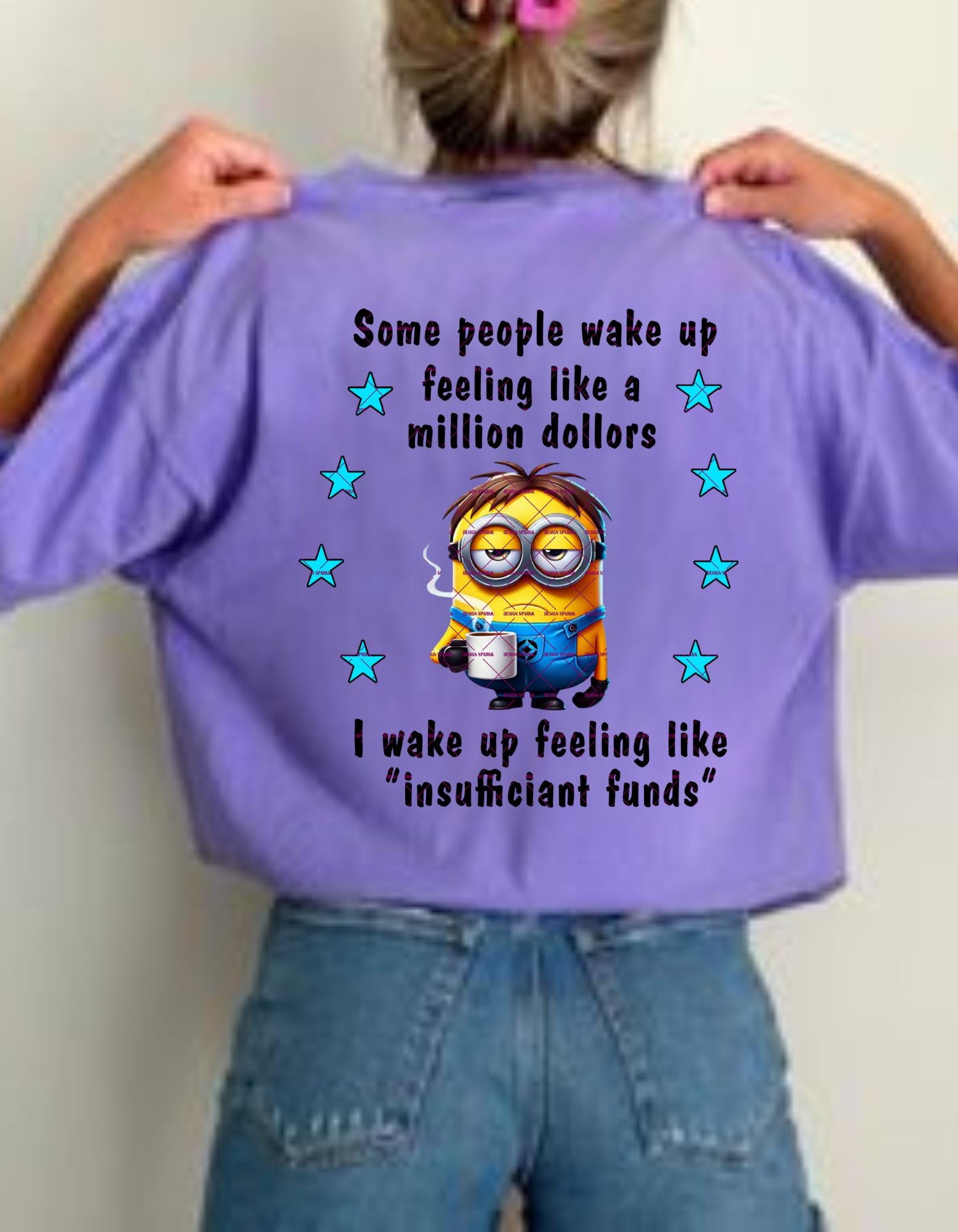 Tired Minion Coffee Png, Sleepy Cartoon Character PNG, Funny Morning ...