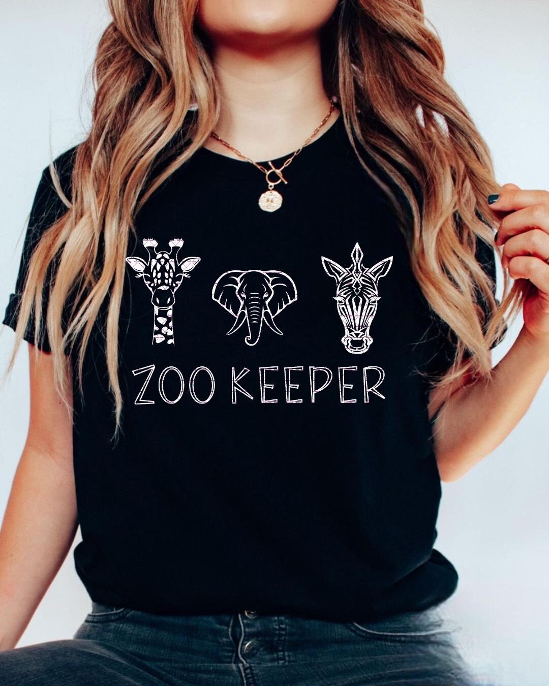 Zoo Keeper Svg, Cute Giraffe Elephant Zebra Clipart, Wildlife Animal ...