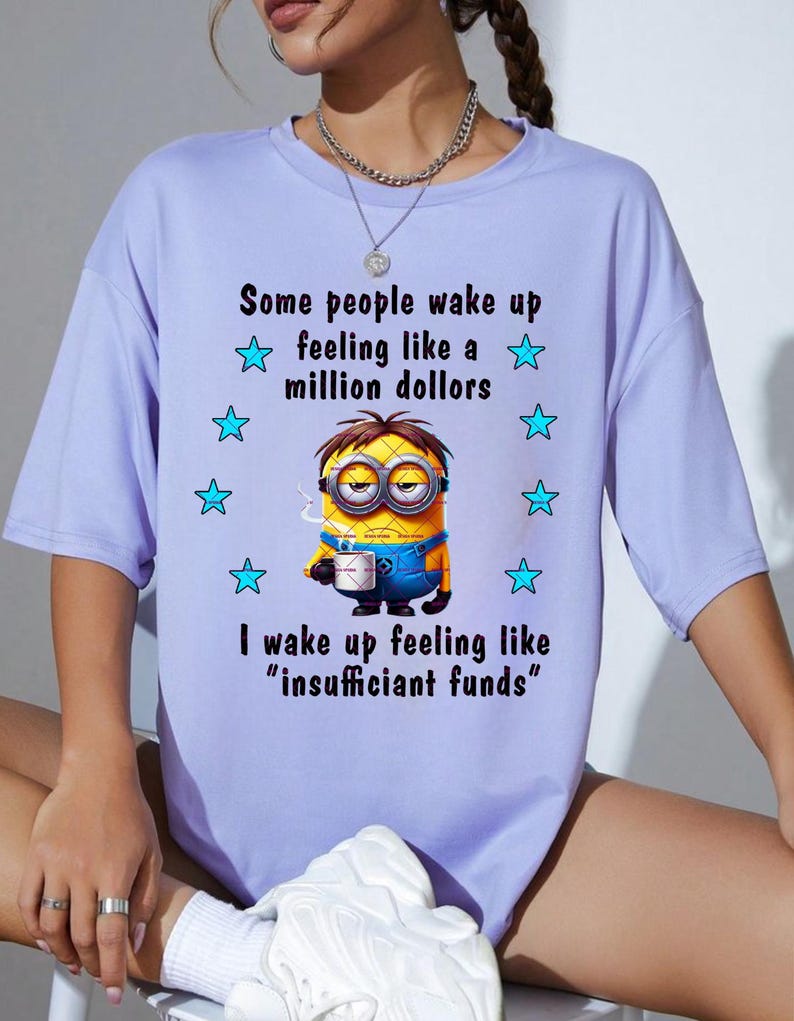 Tired Minion Coffee Png, Sleepy Cartoon Character PNG, Funny Morning ...