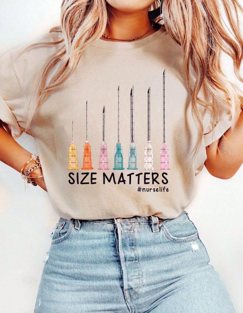 Nurse Syringe Needle, Sizes Matter PNG, Nursing Sublimation Design ...