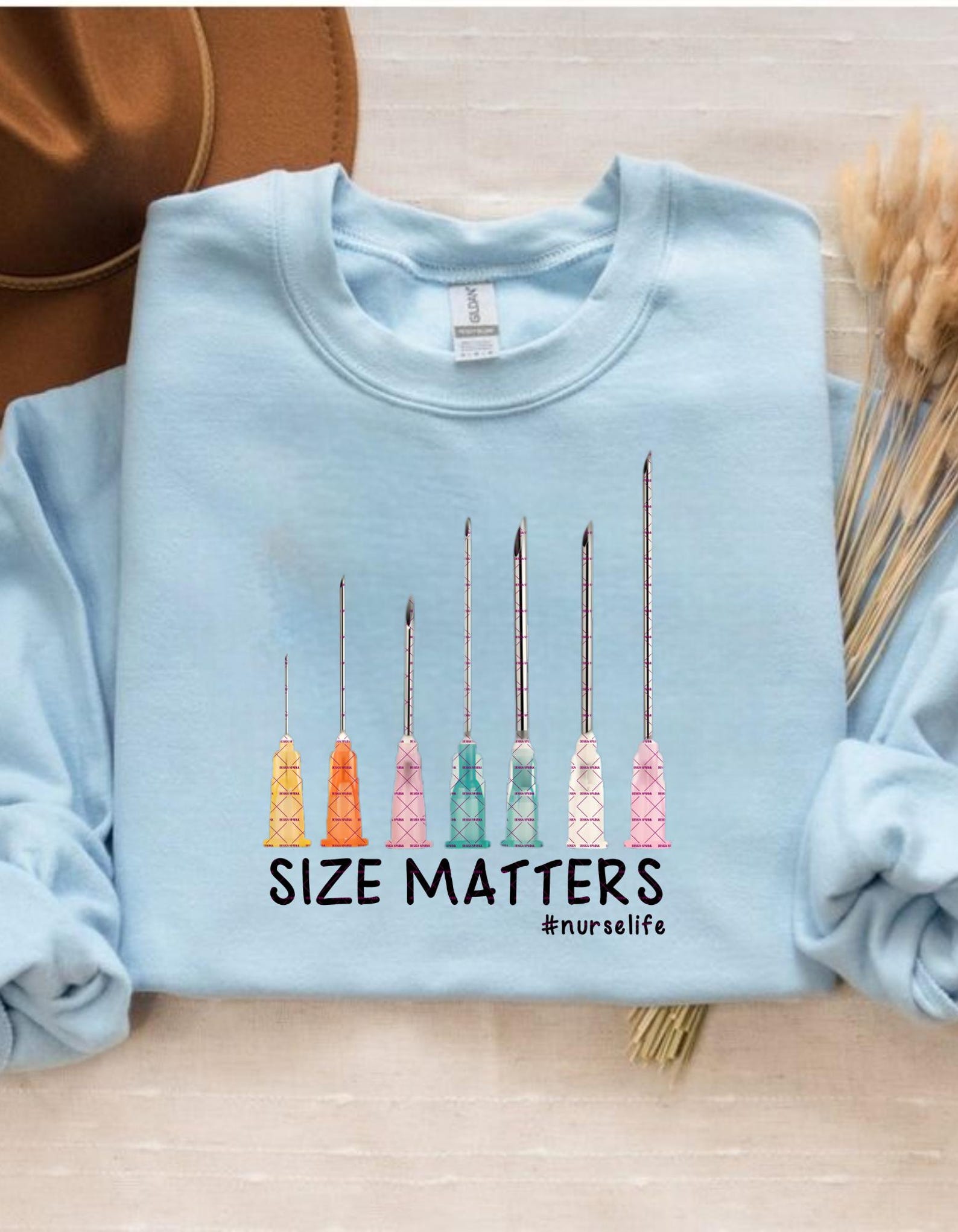 Nurse Syringe Needle, Sizes Matter PNG, Nursing Sublimation Design ...