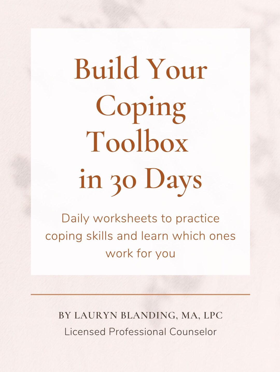 Build Your Coping Toolbox in 30 Days: Daily Worksheets to Practice ...