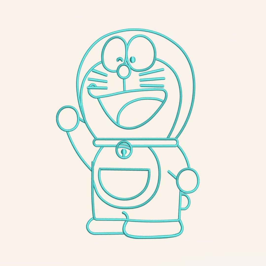 Doraemon Embroidery Design: Anime Machine File (instant Download Files ...