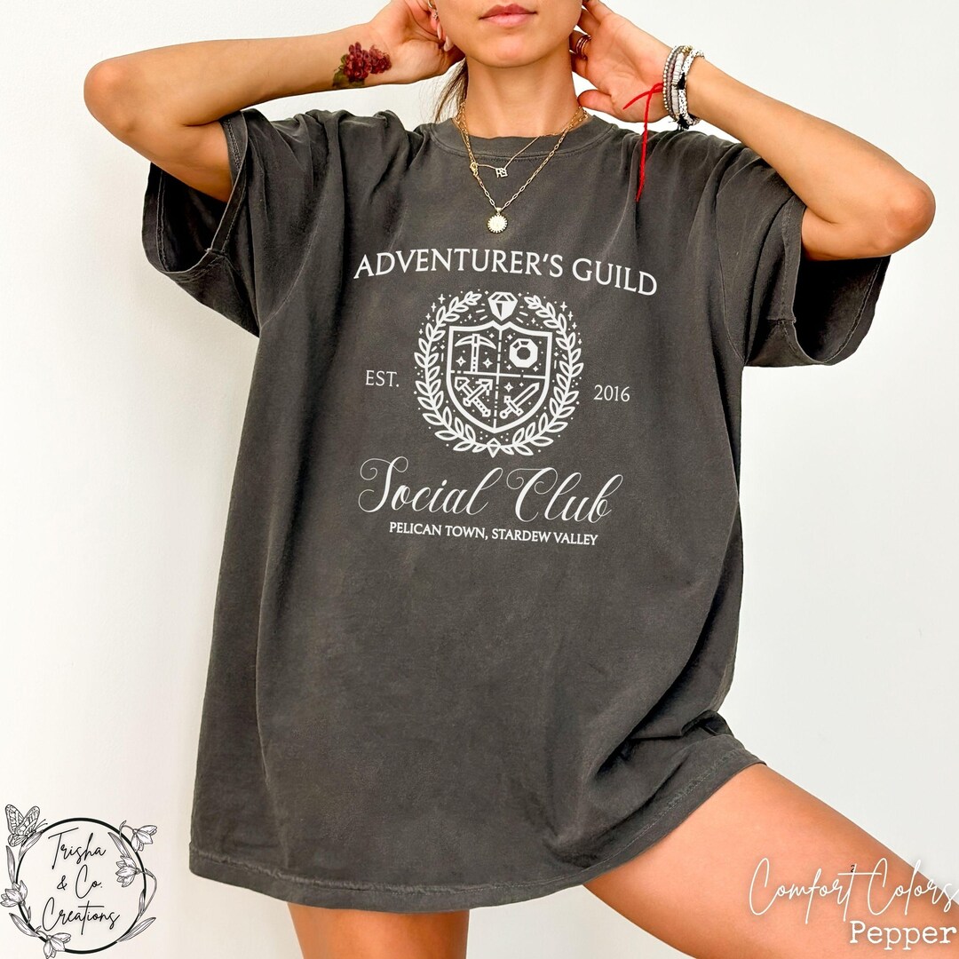 Stardew Valley Inspired Adventurers Guild Shirt Gifts for Cozy Gamer ...