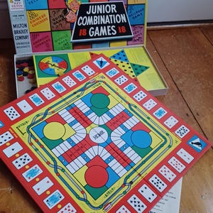 Vintage 50s Complete Junior Combination Games - 18 Board Games in 1 ...