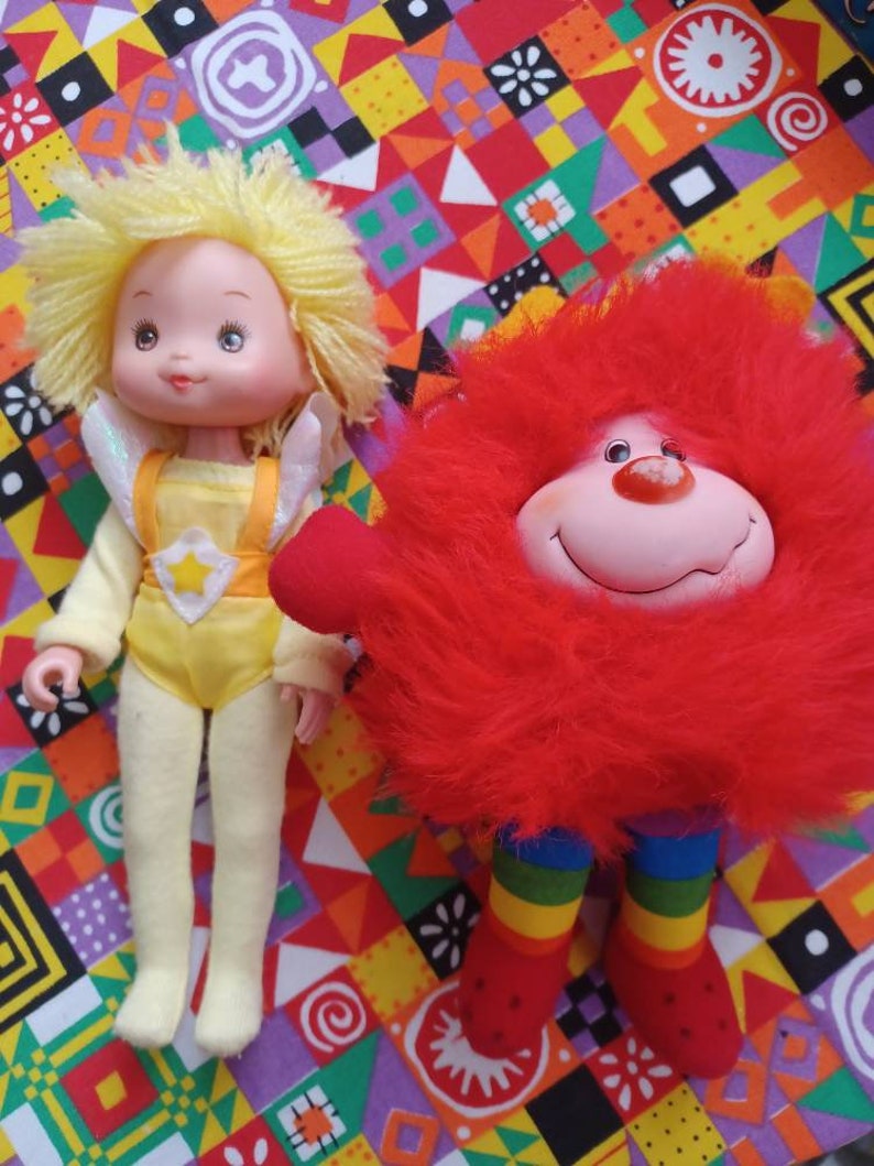 Vintage 80s Rainbow Brite Dolls & Sticker Book 1983 Canary - Etsy
