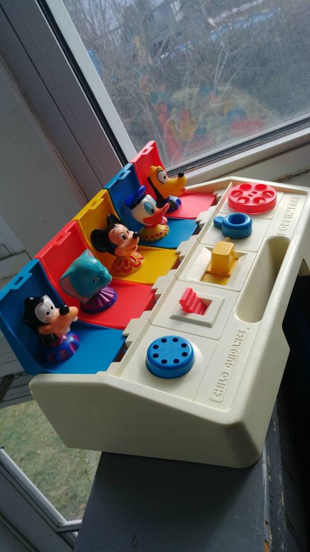 Vintage 80s Playskool Busy Poppin Pals Walt Disney Learning Toy Mickey Dumbo Donald Duck Colors Numbers Action Pop up Toys Etsy UK