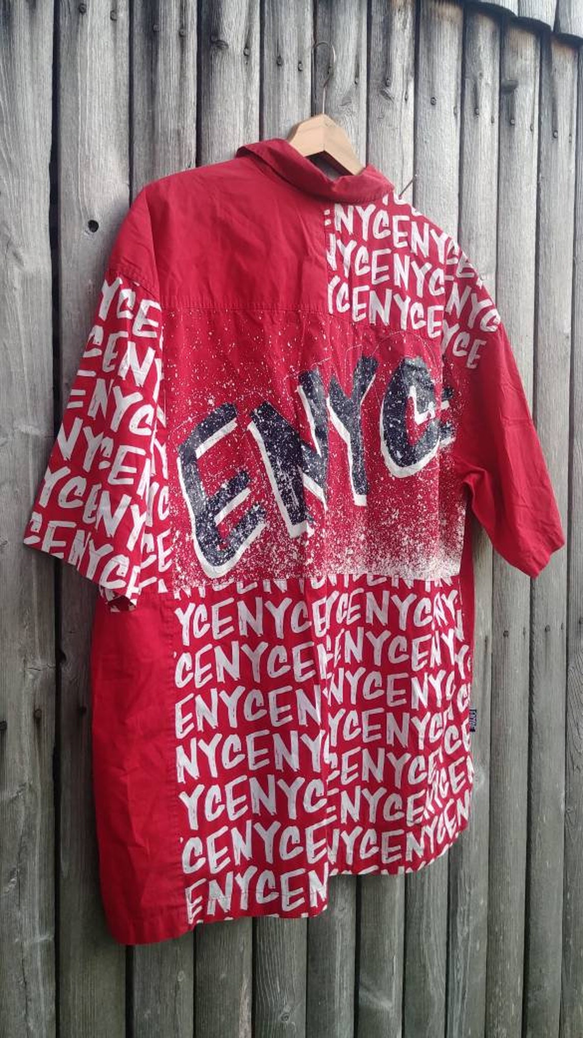 Enyce cotton button down short sleeve shirt 90s 2000s hip | Etsy