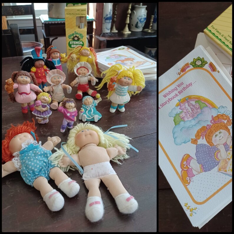 Vintage 80s Cabbage Patch Kids Mini Figures Stamped 1984 - Etsy