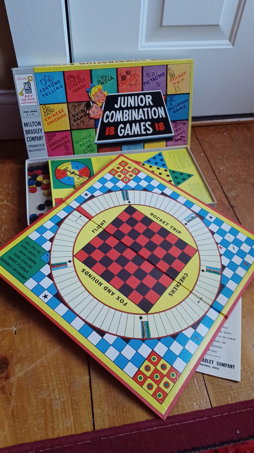 Vintage 50s Complete Junior Combination Games - 18 Board Games in 1 ...
