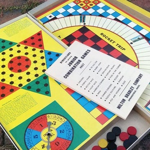Vintage 50s Complete Junior Combination Games - 18 Board Games in 1 ...