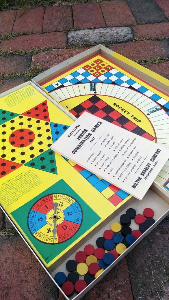 Vintage 50s Complete Junior Combination Games 18 Board Games - Etsy