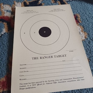 3 Vintage 50s NRA Ranger Rifle Sport Targets Double Side - Etsy