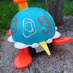 Vintage 60s Fisher Price Tiptoe Turtle Pull Toy 1962 Bright, Dapper ...