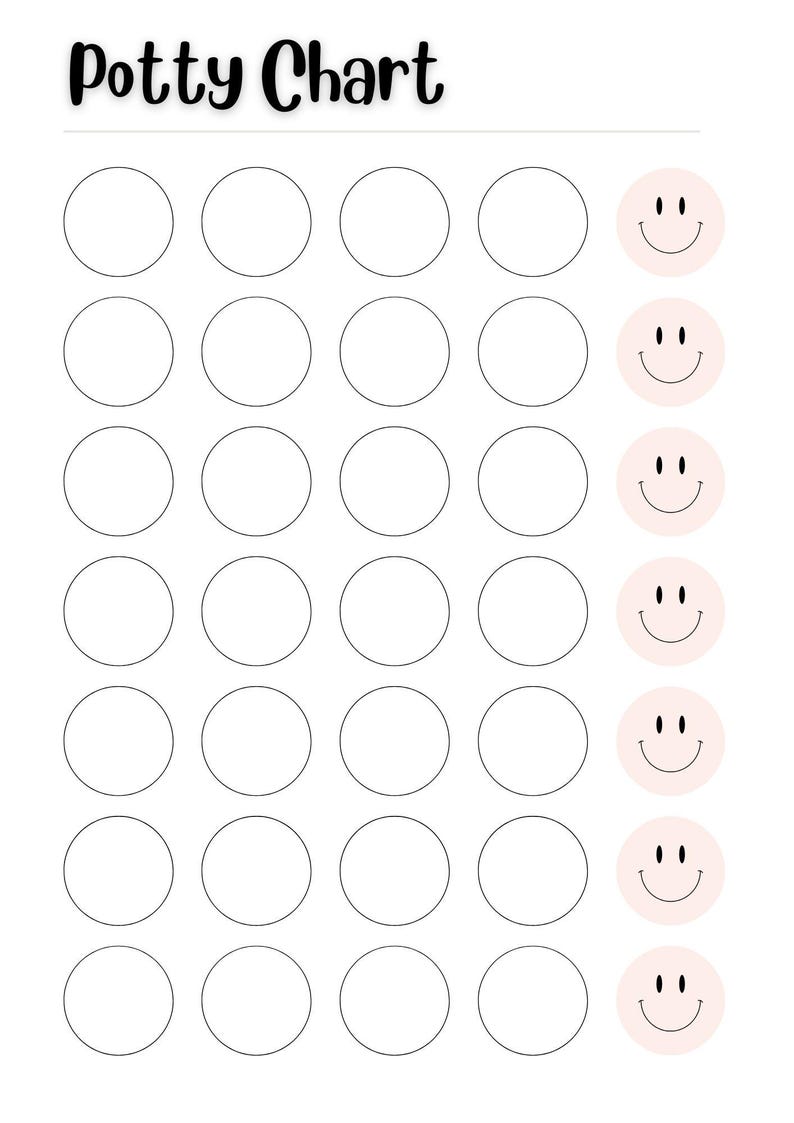 Potty Training Charts - Etsy