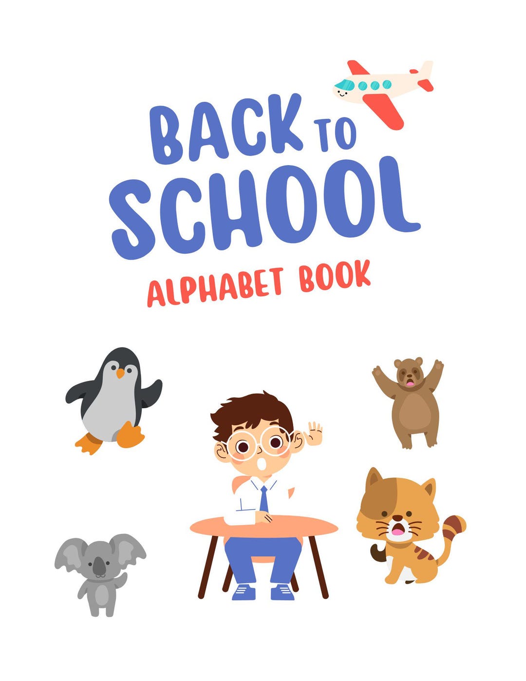 Back to School Alphabet Book - Etsy