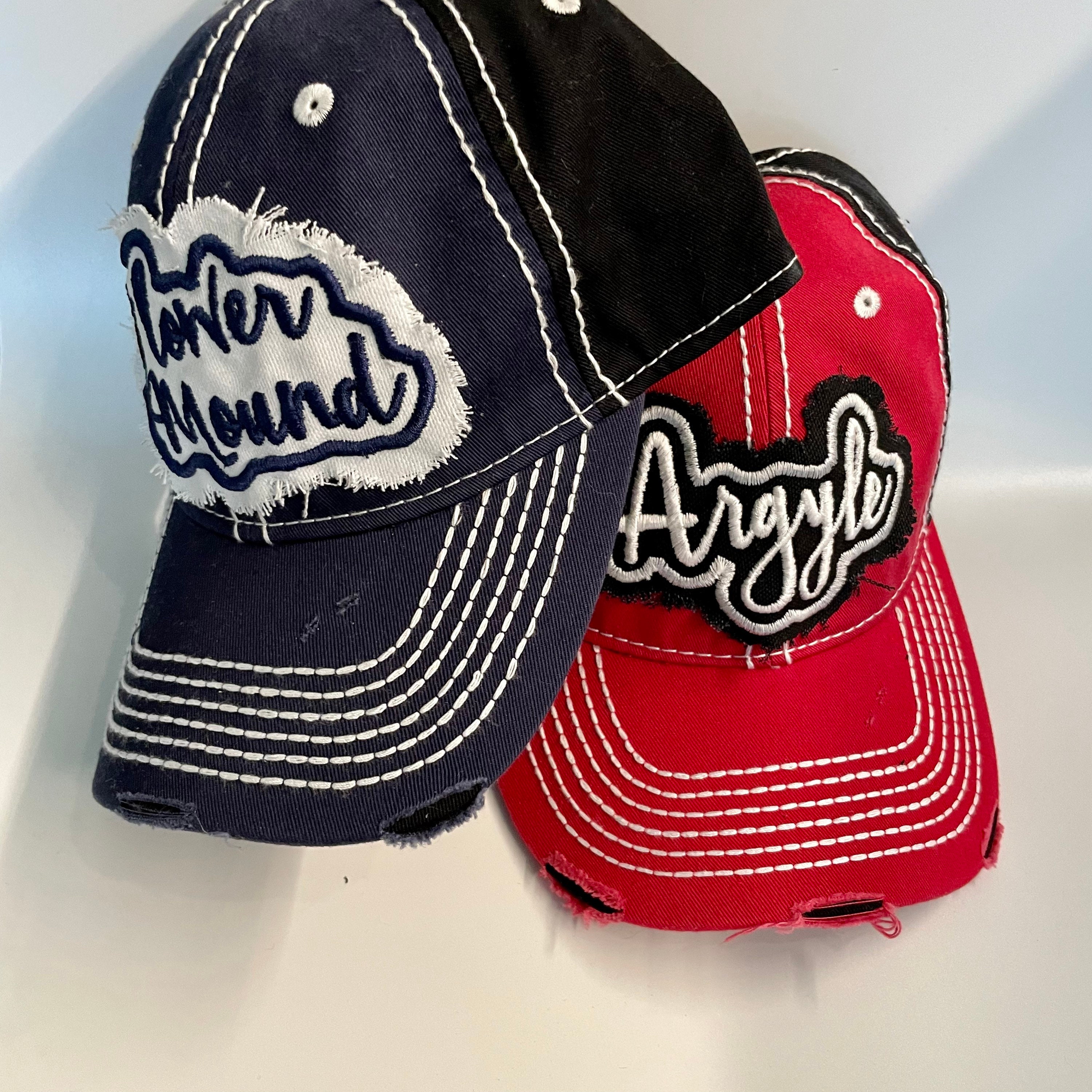 School Spirit Raggy Hat / High School Baseball Hat / Lewisville ...