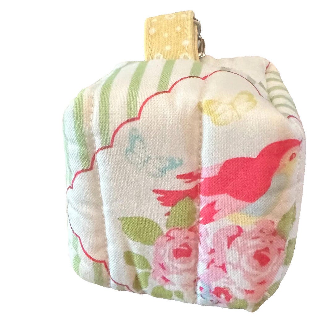 Preppy Bird Box Pouch / Mini Box Pouch / Quilted Pouch / Tiny Pouch ...