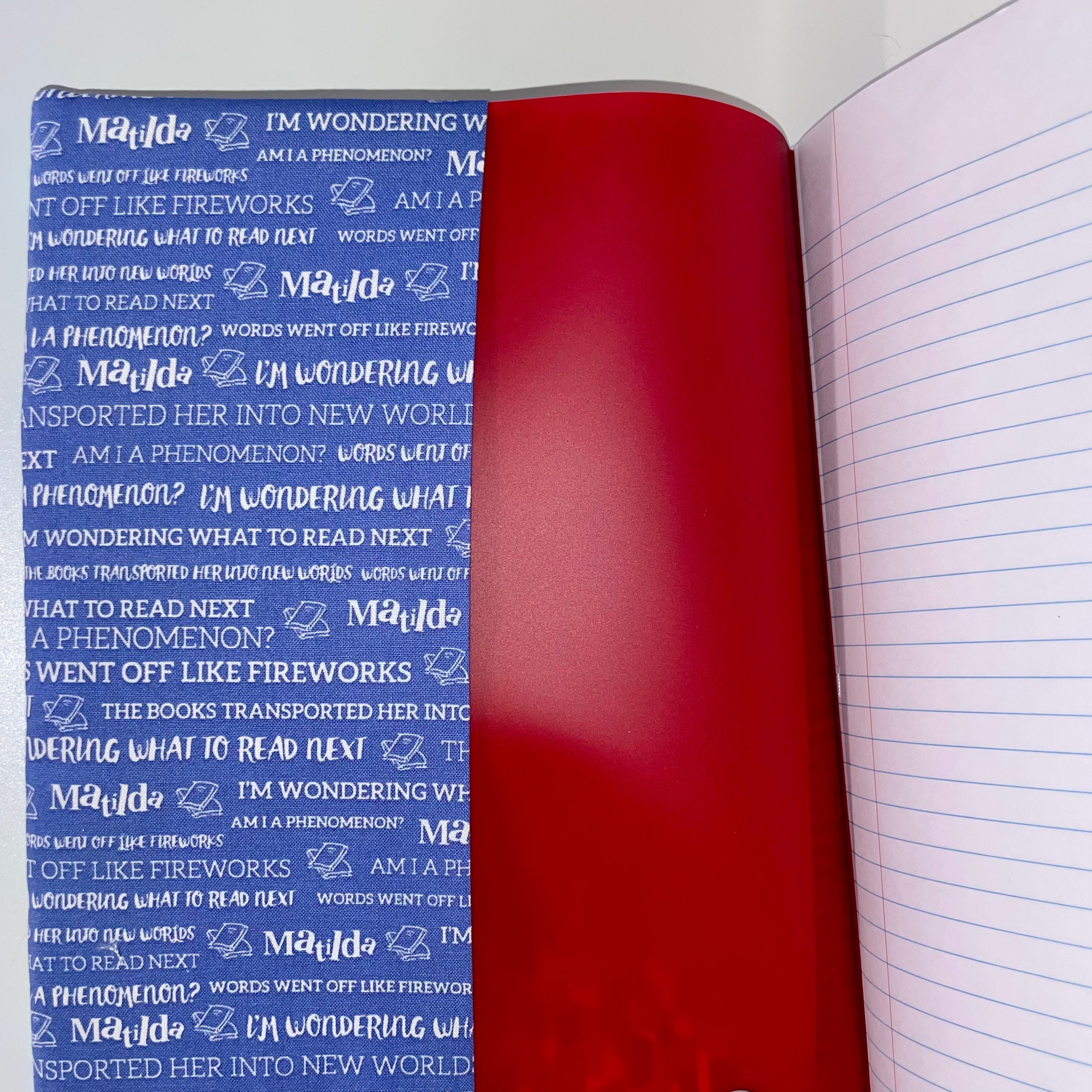 Matilda Notebook Cover / Quilted Notebook Cover / Composition Notebook ...